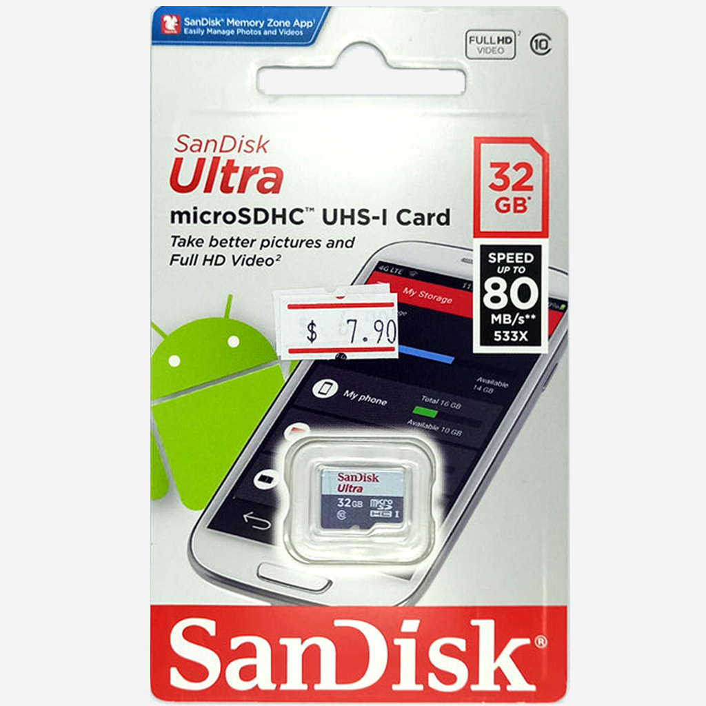 SanDisk Ultra MicroSDHC/MicroSDXC UHS-I Card 80MB/s – Mr IT